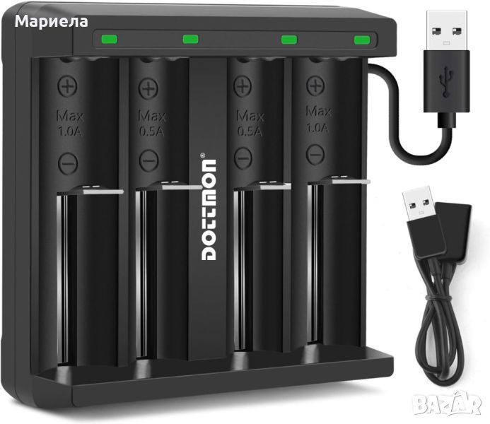 Универсално зарядно за батерии 3.6V/3.7V Li-Ion / Зарядно за литиево ...